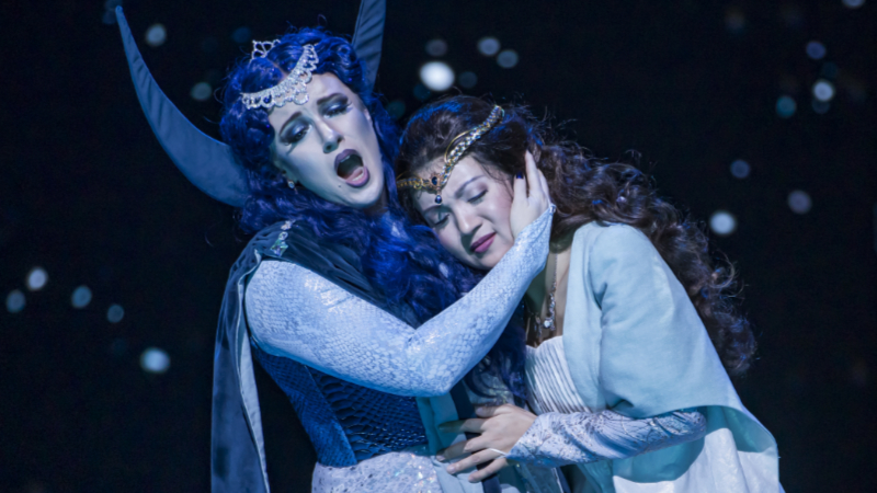 Rainelle Krause (Queen of the Night) and Mei Gui Zhang (Pamina) in The ...