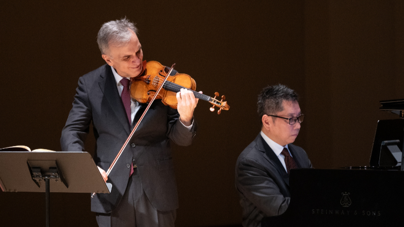 Gil Shaham and Akira Eguchi perform at Spivey Hall, Sept. 21, 2025 ...